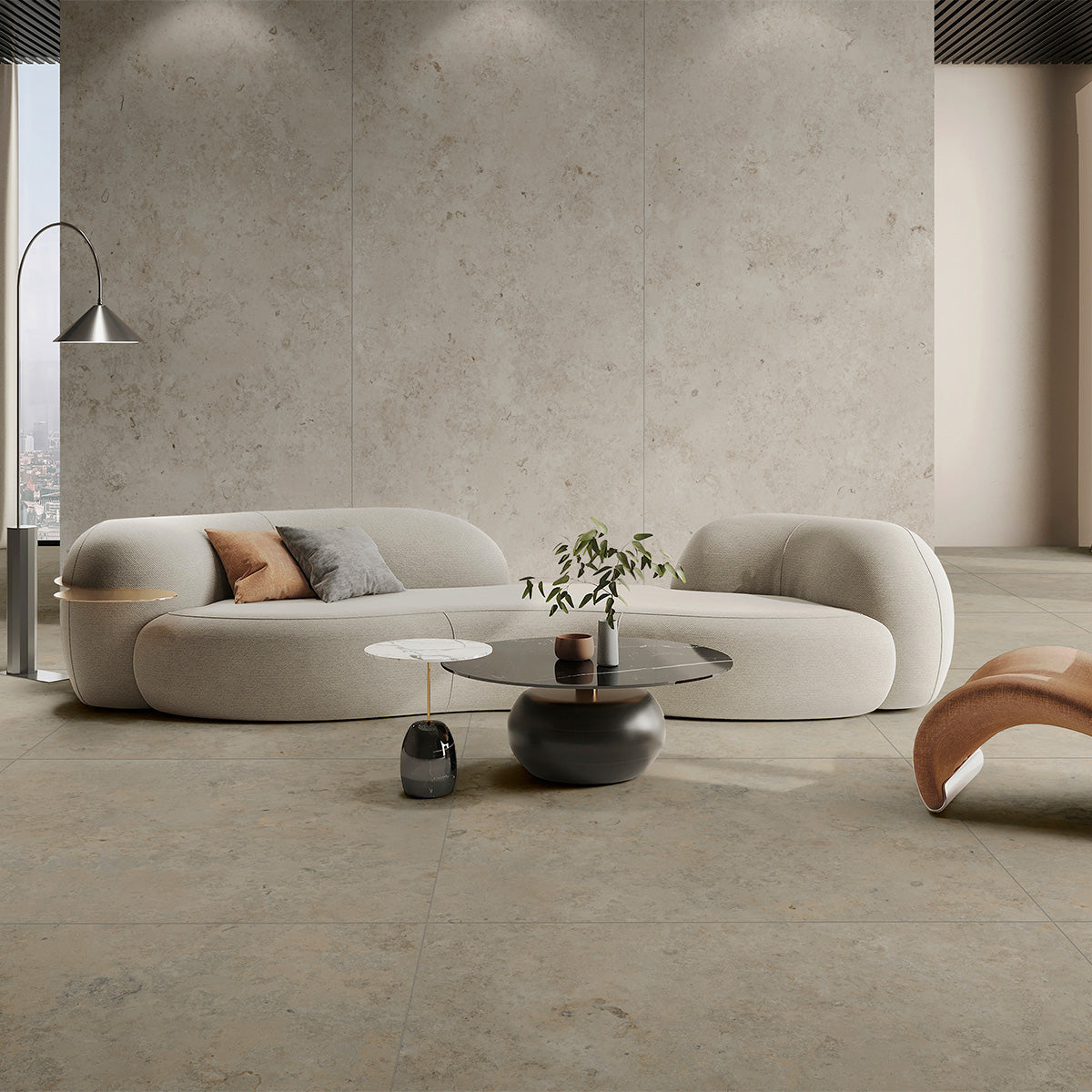 Baar Beige Natural 60x60 CM | Gulv- og vægflise – Dansk Flise Lager